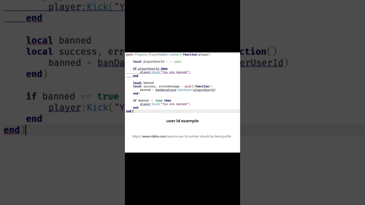 Roblox Studio Ban Script