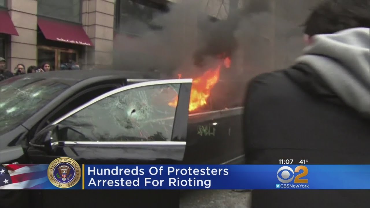 Protests Get Heated Near Inauguration
