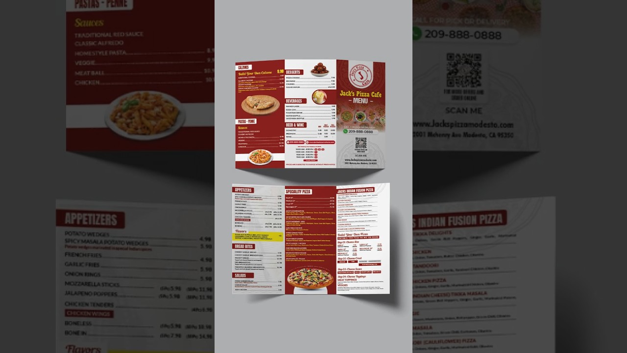 Need a Trifold Menu For Your Restaurant, Cafe or Business | DM Now | Matrx Design 😍#menudesigner