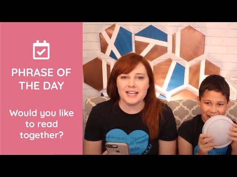 How to say, "Would you like to read together?" in Spanish. Phrase of the Day!
