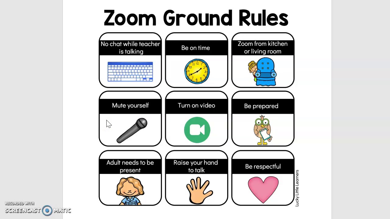 Zoom Ground Rules