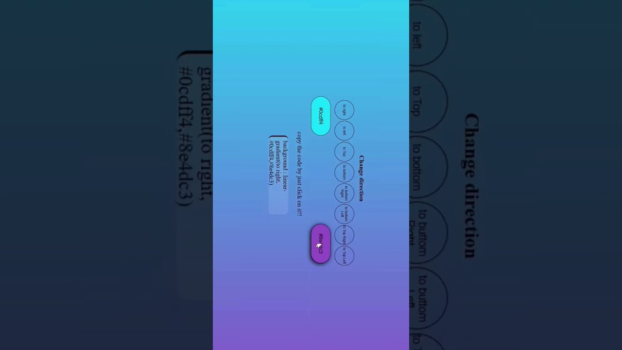 Background linear gradient generator by HTML CSS JavaScript #webdevelopment #javascript #coding #css