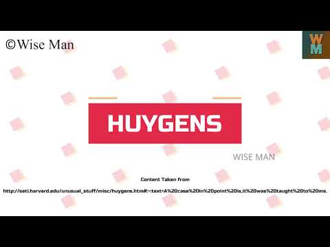 HOW TO PRONOUNCE HUYGENS