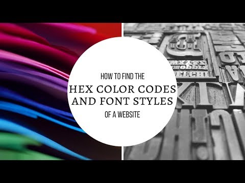 Chrome Inspect Hex Color Codes & Font