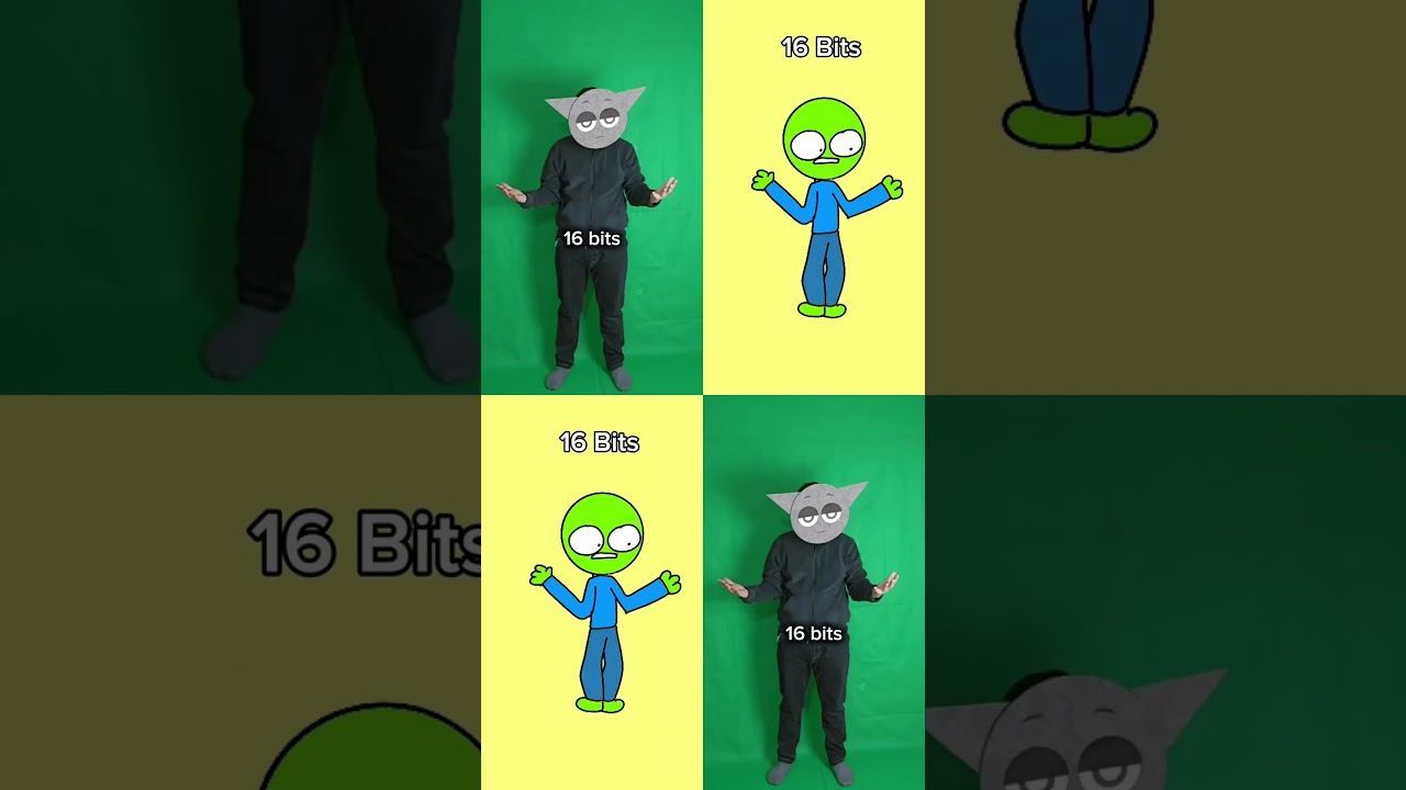 64 bits, 32 bits, 16 bits, 8 bits, 4 bits, 2 bits, 1 bits. parody by ‎⁨@MOTESOR⁩  #sprunki #shorts