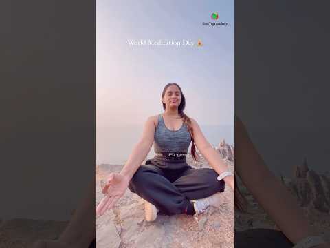 World Meditation Day 🧘♀️🌿#worldmeditationday #yogaurmi #yogawithurmipandya #urmiyogaacademy