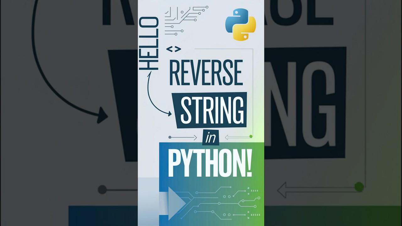 Reverse a String in Python with Just ONE Line! (Beginner-Friendly Tutorial)  #coding #learnpython