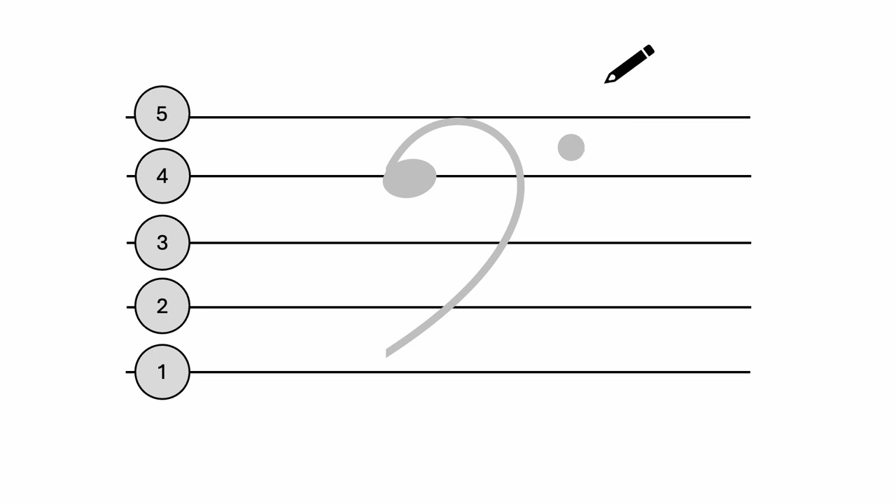 How to Draw a Bass Clef