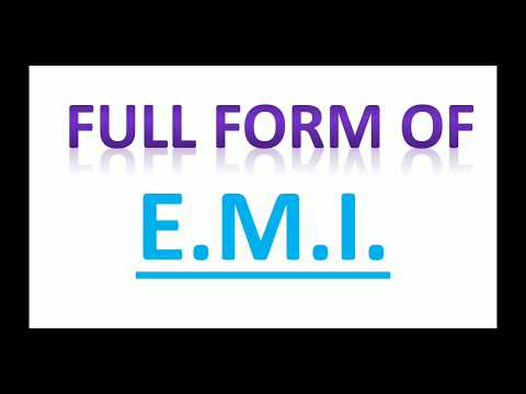 EMI ,full form of EMI