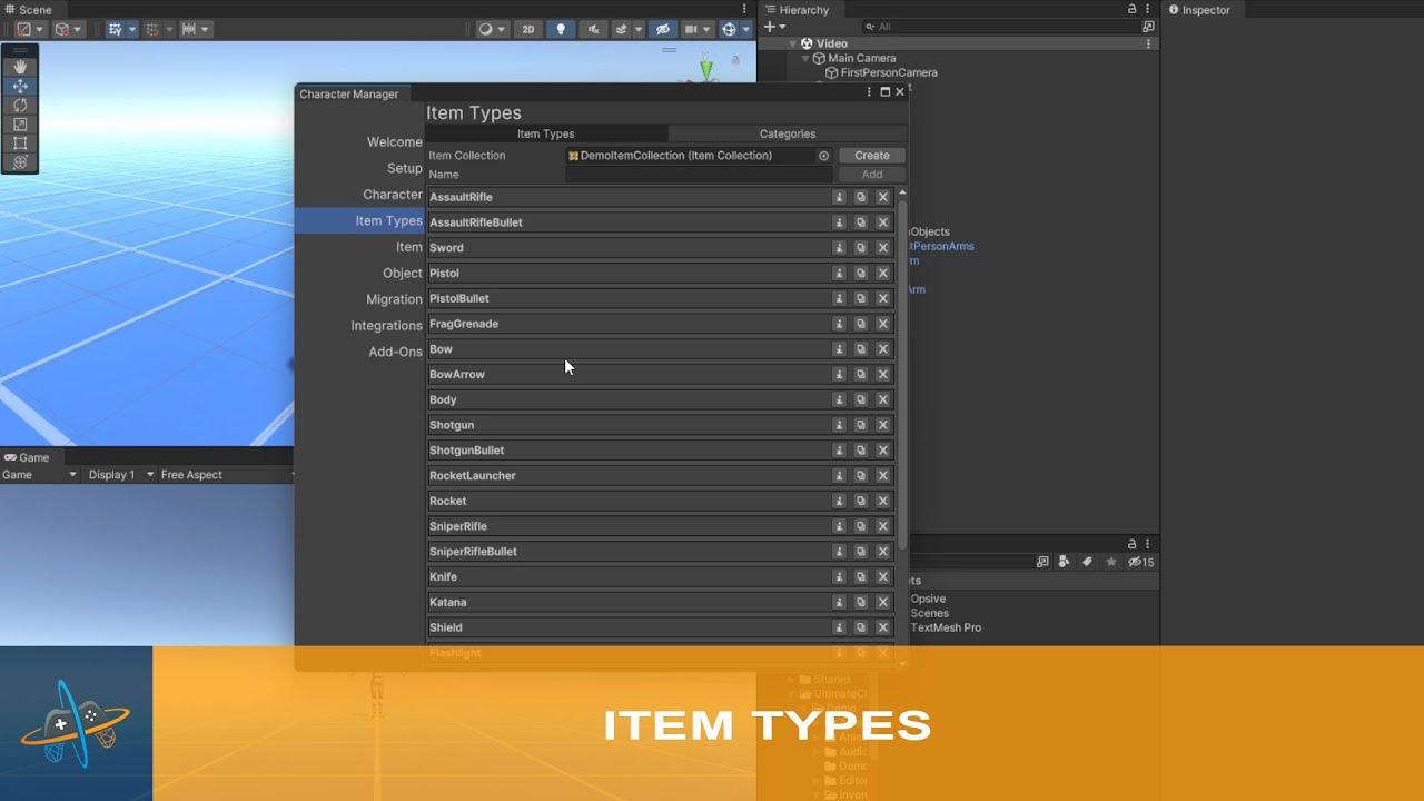 Item Type Creation in the Ultimate Character Controller (Tutorial) by #Opsive