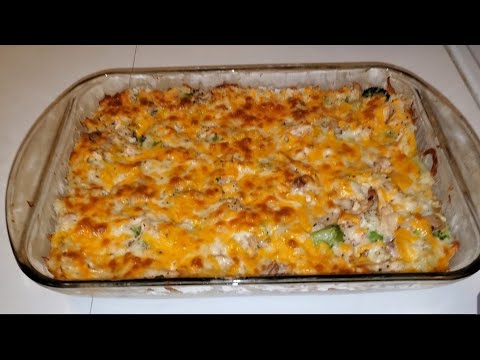 Chunky Rotisserie Chicken Broccoli Cheese and Rice Casserole