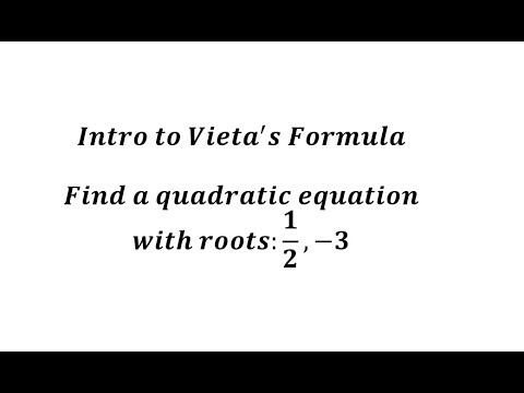 Introduction to Vieta’s Formula: Quadratic Equations (Sum and Product ...