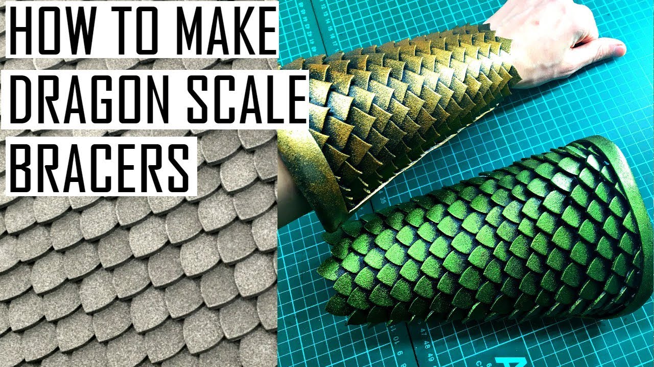 HOW TO MAKE DRAGON SCALE BRACERS (DIY)
