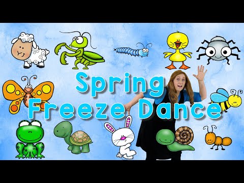 Spring Freeze Dance๐ท Brain Break ๐ทMovement Activity ๐ทKids Exercise๐ทSing Play Create