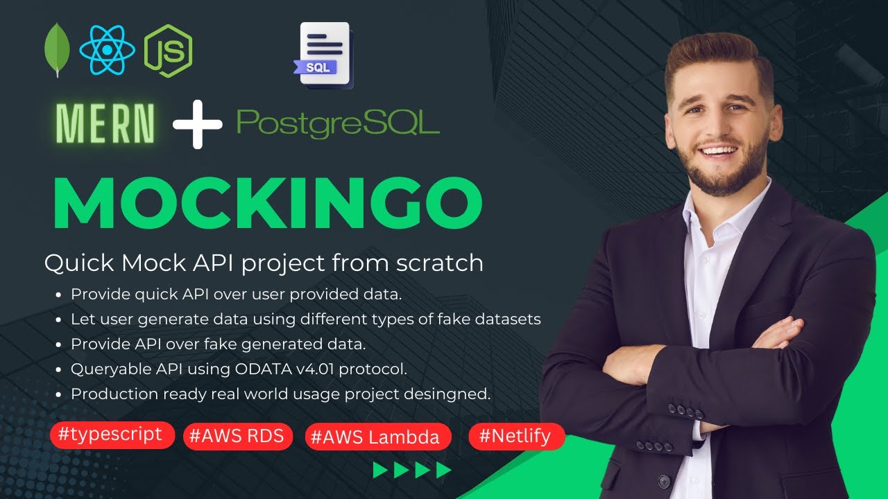 #2 | MERN Stack + PostgreSql project | Mockingo | Express, Pino | Mongoose setup |