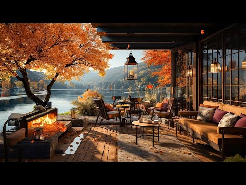 Warm Jazz Music for Relaxing, Study ๐Cozy Fall Coffee Shop Ambience ~ Smooth Jazz Instrumental Music