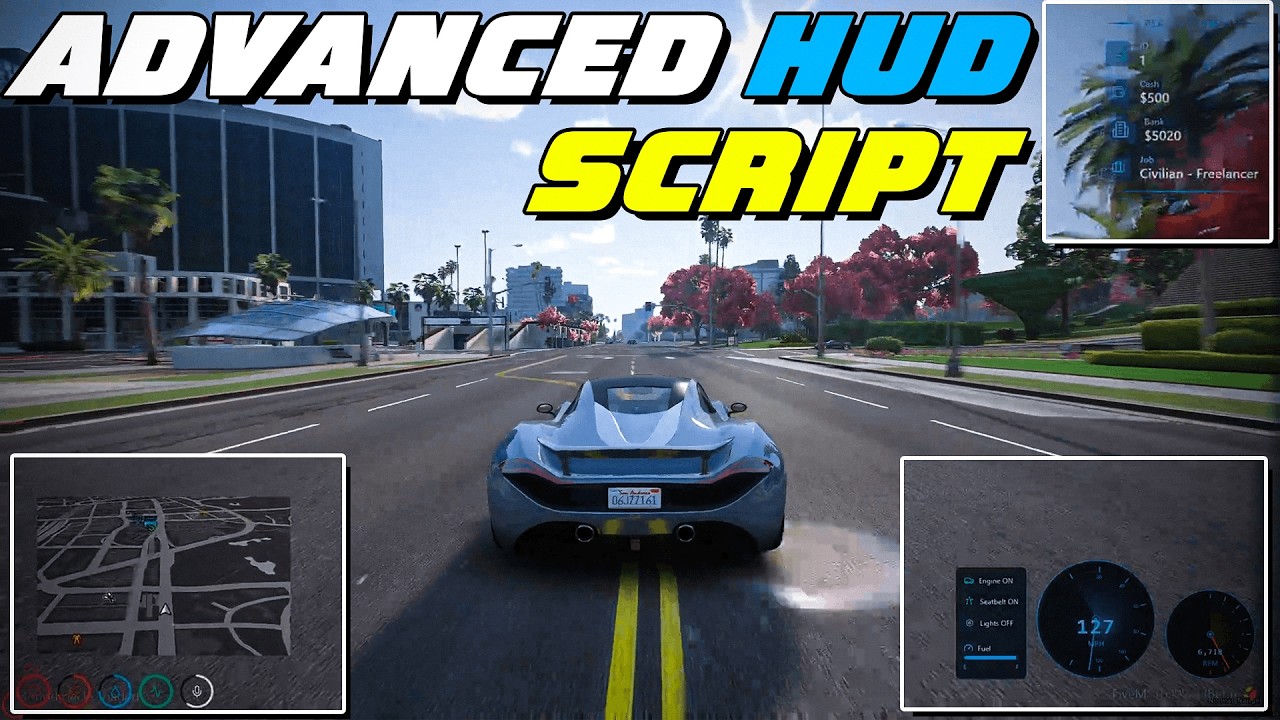 Free Advanced HUD Script | Pulse Scripts | QBCoreESX | FiveM Tutorial #215
