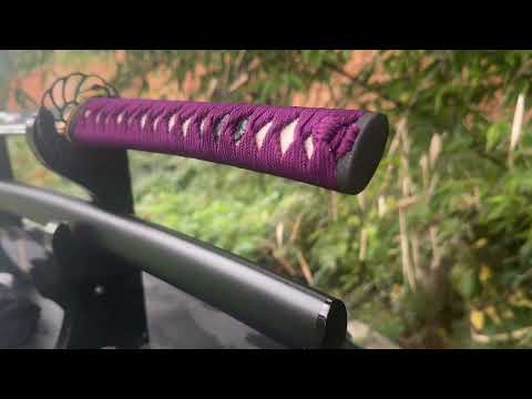 @shadowdancerswords purple crane - katana highlights