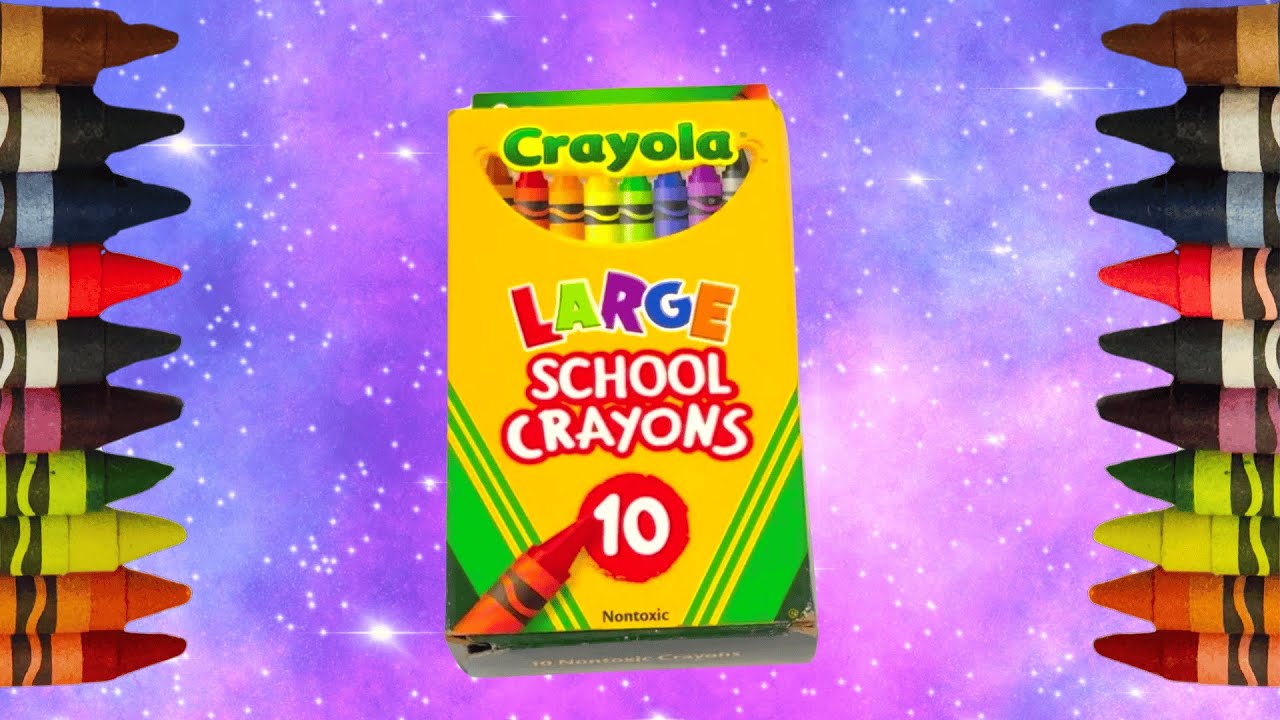 10 LARGE SCHOOL CRAYONS | UNBOXING