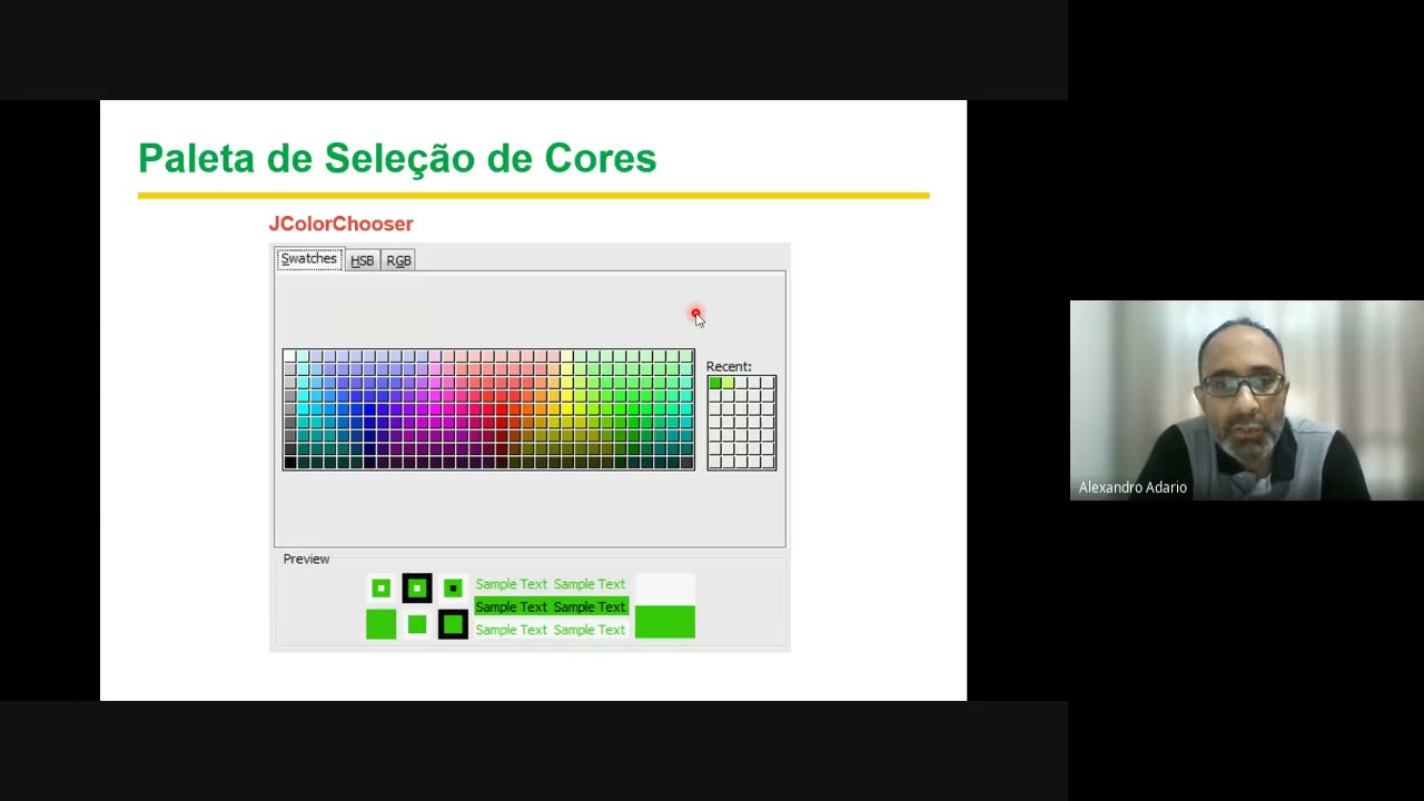 Interfaces Gráficas em Java (P.5) - Componentes JProgressBar, JColorChooser e JFileChooser