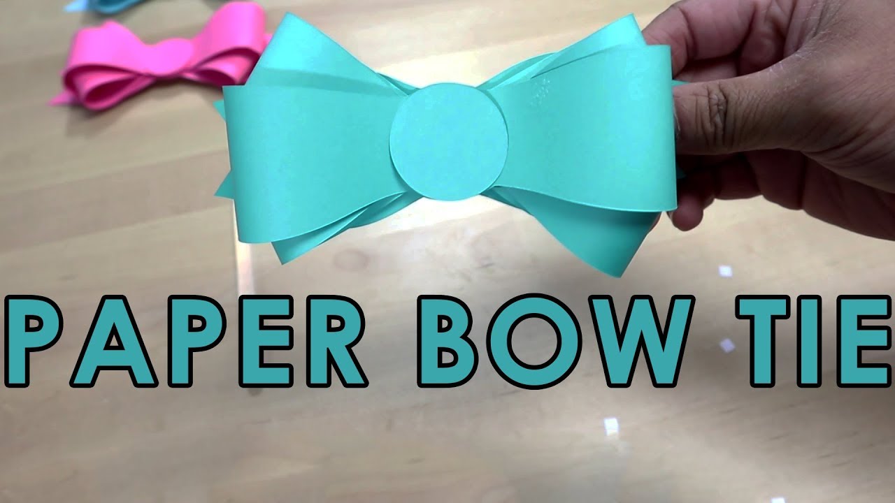 [Tutorial + Template] *Free* How To Make Simple Paper Bow Tie Easy Template