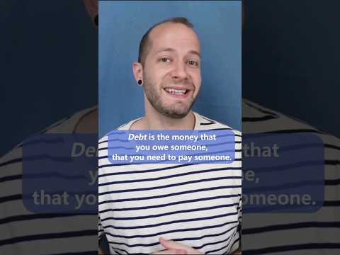 How to say "debt" in English #englishlesson #lingonienglish #learnenglish