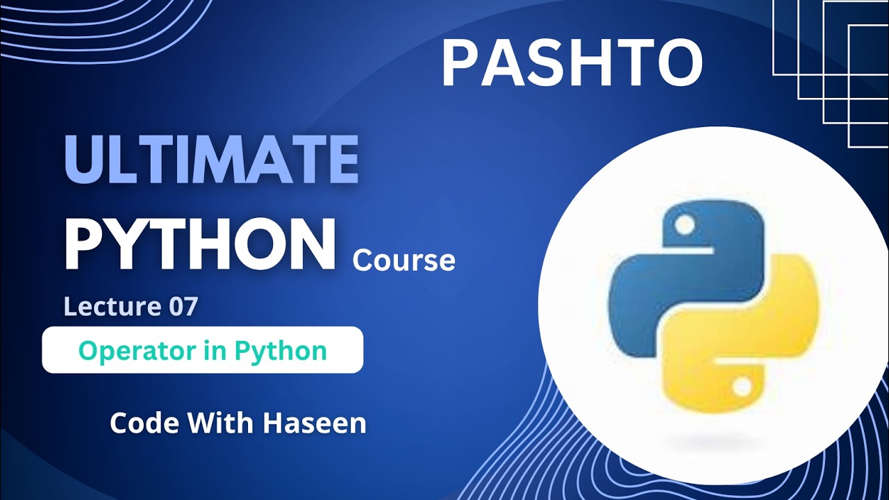 Operator in Python Tutorial | Python Programming | Code With Haseen | Pashto
