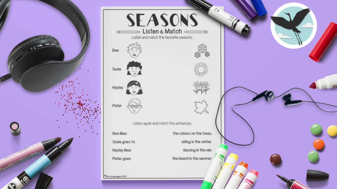 Seasons Listen & Match