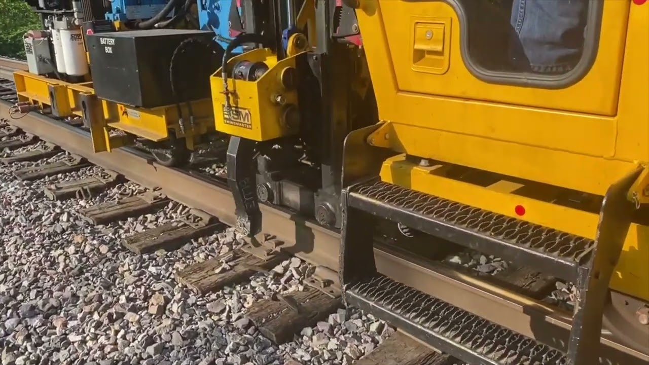 Swingmaster's Spike Puller Workhead pulling spikes