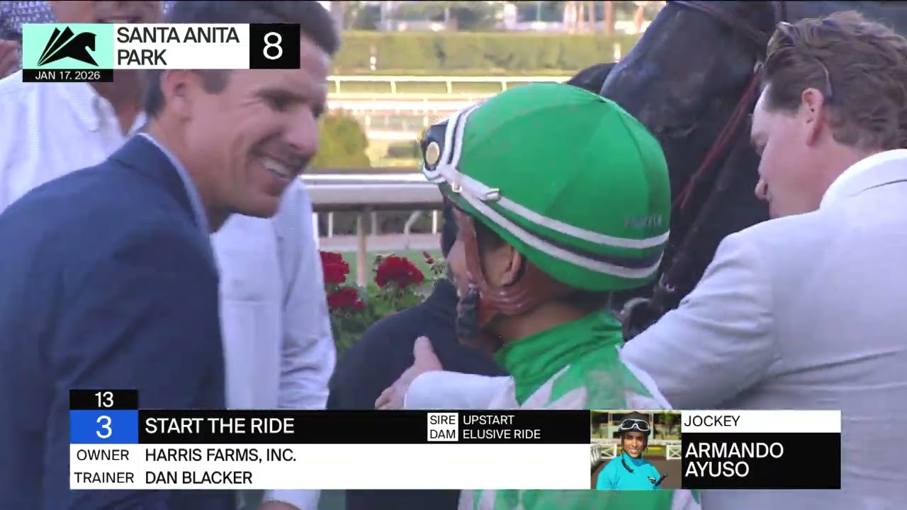 Start the Ride Wins The California Chrome Cal Cup Derby on Saturday, January 17 at Santa Anita Park
