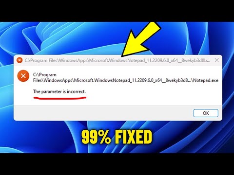 C:\Program Files\WindowsApps... The Parameter Is Incorrect in Windows 11 / 10 - How To Fix Error ✅