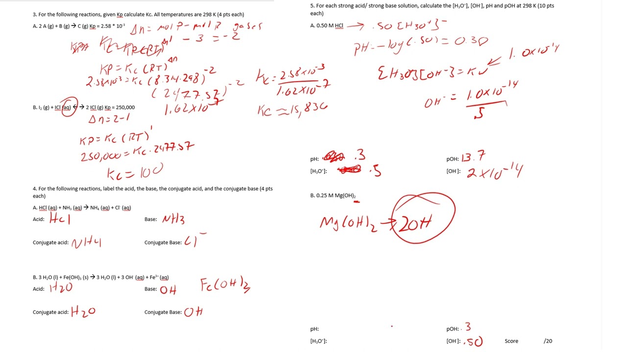 General Chemistry 2 Exam3 Review