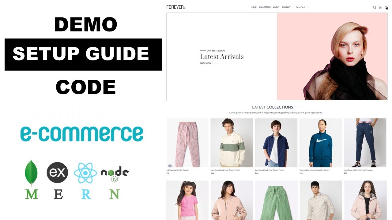 E-commerce Website using MERN Stack  | Demo + Setup Guide +  Source Code