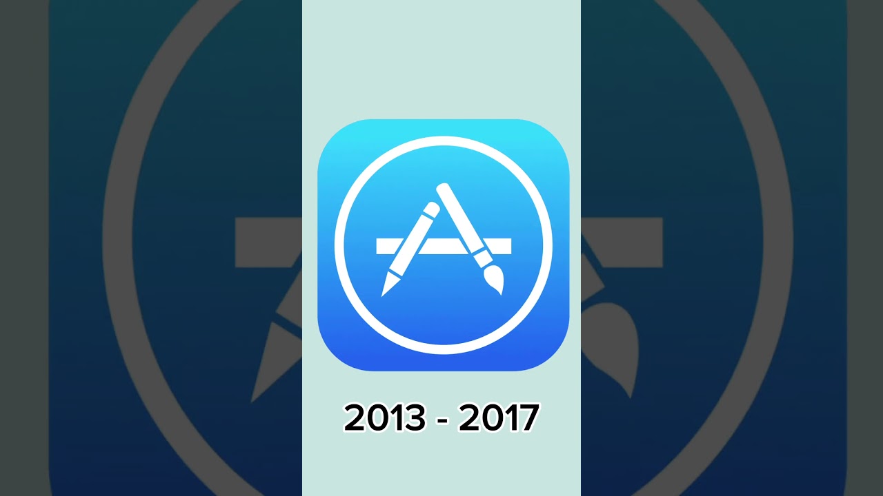 Evolution of the App Store logo #appstore #shorts #apple