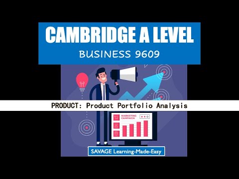 CAMBRIDGE AS & A LEVEL BUSINESS 18.6 Product Portfolio Analysis