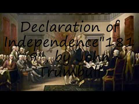 How to pronounce Declaration of Independence"1819", by John Trumbull in English?
