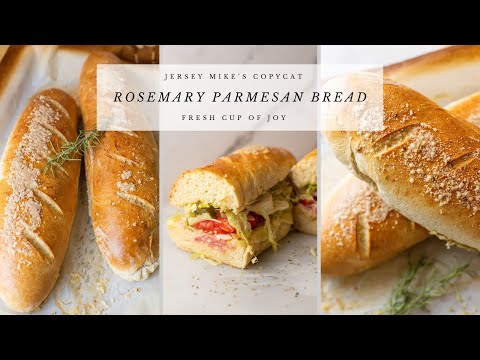 Jersey Mike's Rosemary Parmesan Bread | Copycat Recipe