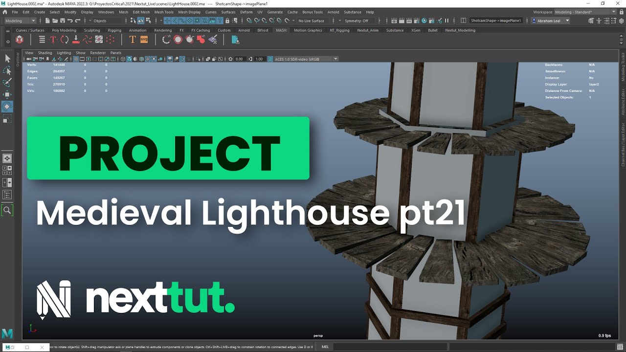 MAYA TUTORIAL | Medieval Lighthouse tutorial pt21
