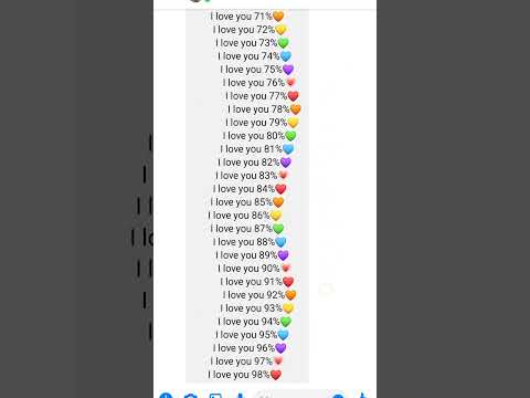 I love you 1 to 100 cooy and paste,please do it to me in the comments.