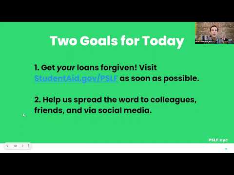 Public Service Student Loan Forgiveness Webinar - How the PSLF Waiver Makes 2022 a Miracle Year