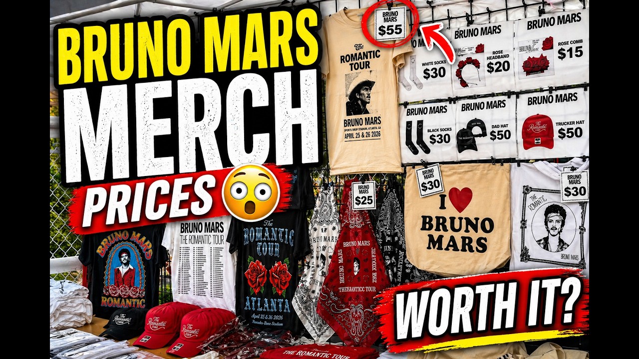Is Bruno Mars Merch Worth The Line? The Romantic Tour Merch Prices, T-Shirts, Hoodies
