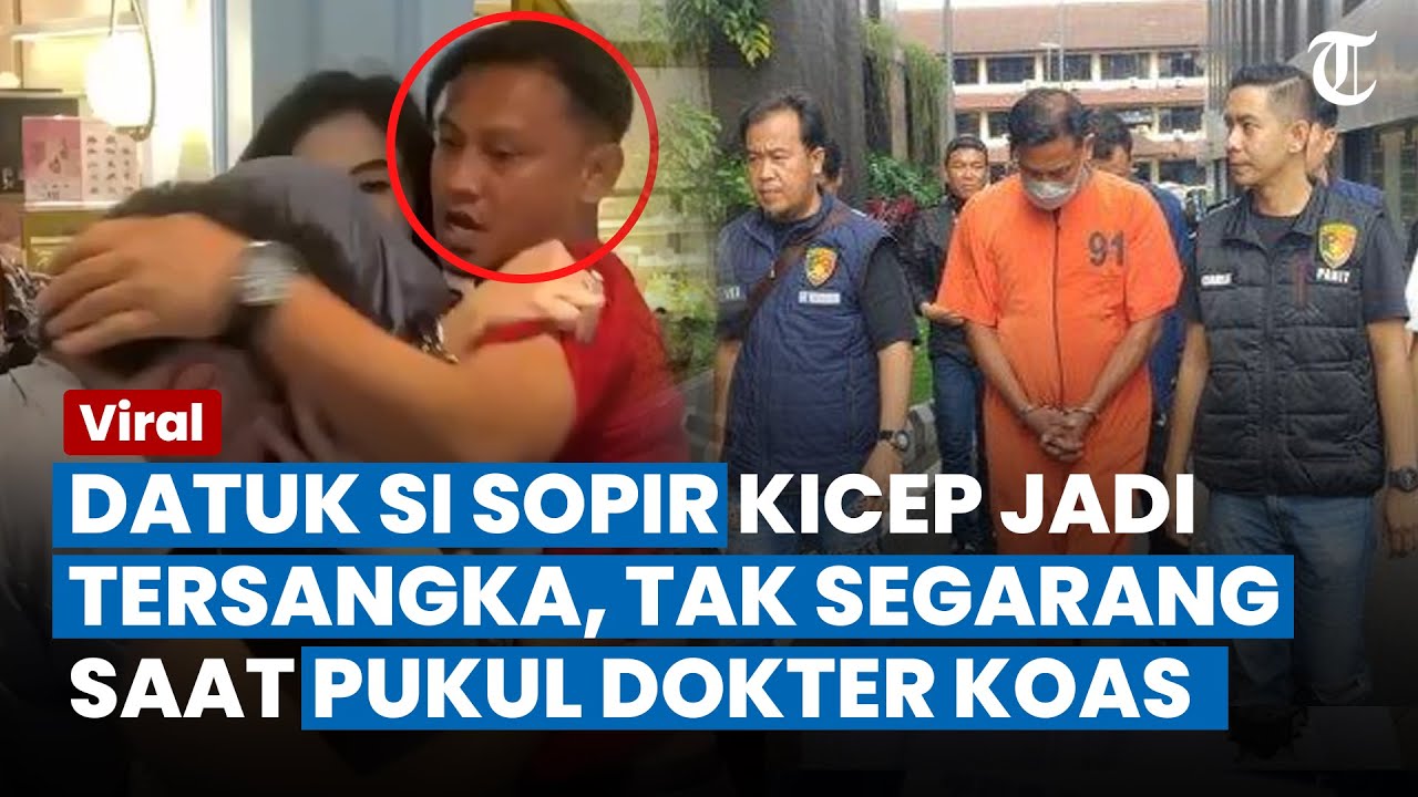 Pakai Baju Tahanan, Sopir Lina Dedy Pemukul Dokter Koas di Palembang ...