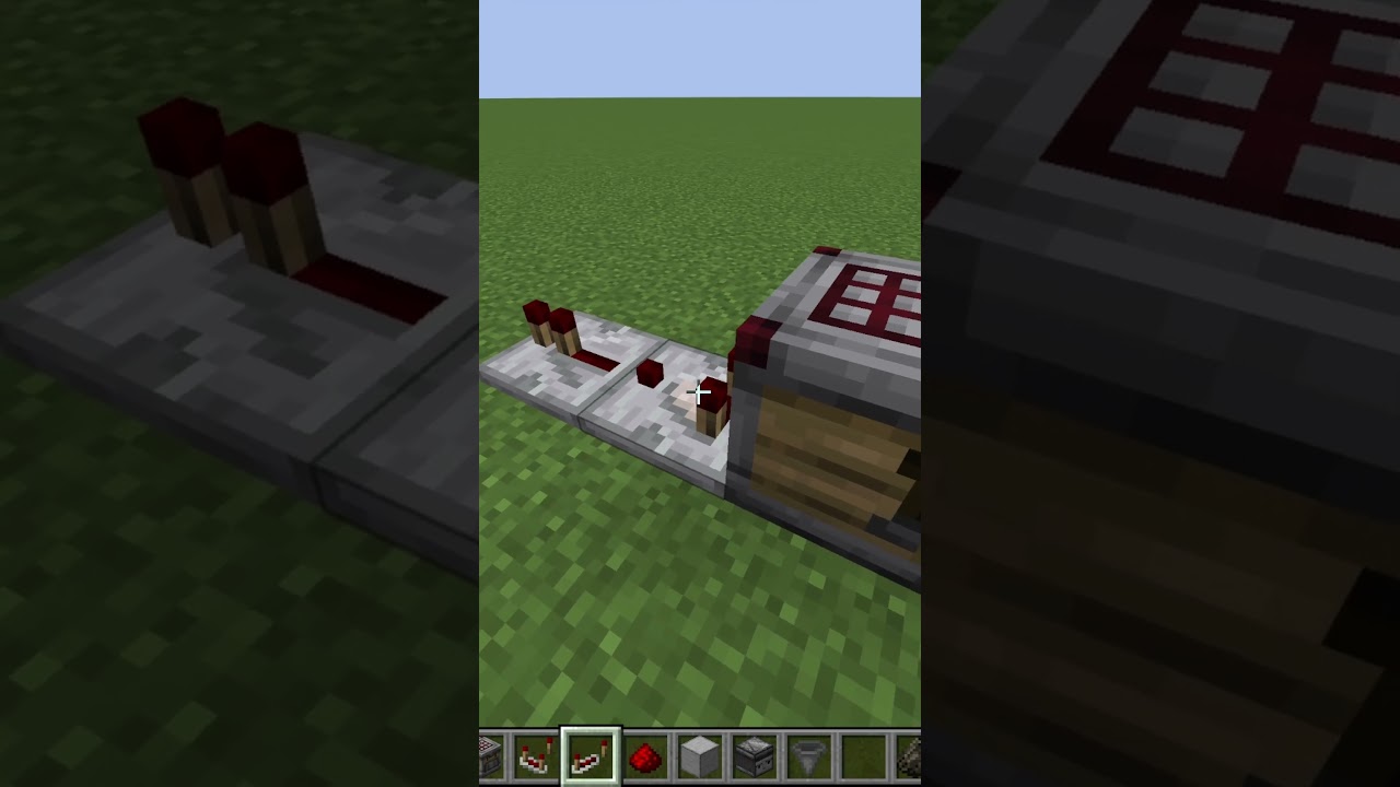 2 Simple Automatic Crafting  || How to  #minecraftcrafter #redstoneengineering #redstone