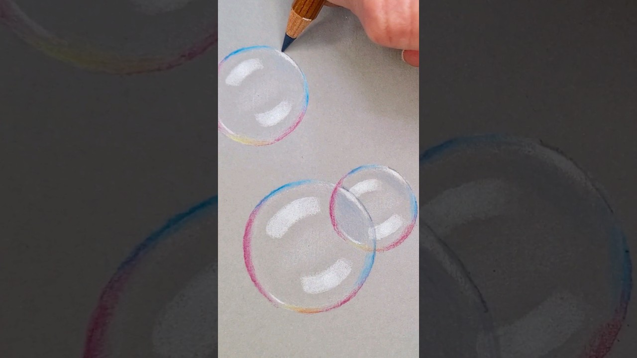 Draw Soap Bubbles #drawing #realisticdrawing #soapbubbles