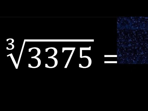 Cube root of 3375
