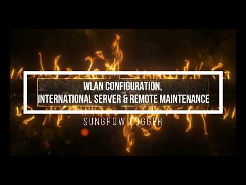 How to Set Up WiFi, Configure International Server & Enable Remote Maintenance - Sungrow COM100D/E