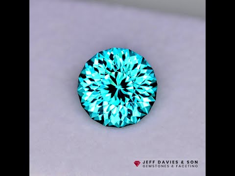 10.50ct - Lab Blue/Green(Paraiba Colour) Garnet YAG - pulled Czochralski