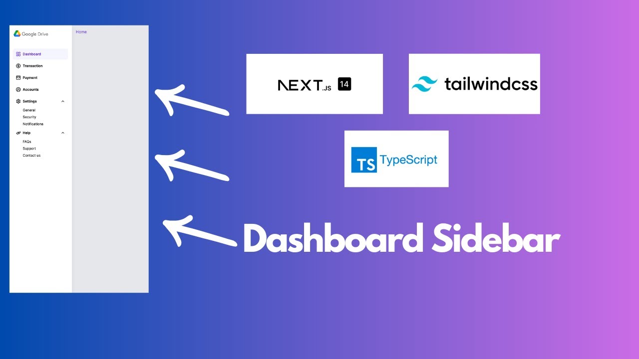 Mastering Next.js 14: Creating a Dynamic Sidebar with TypeScript and Tailwind CSS