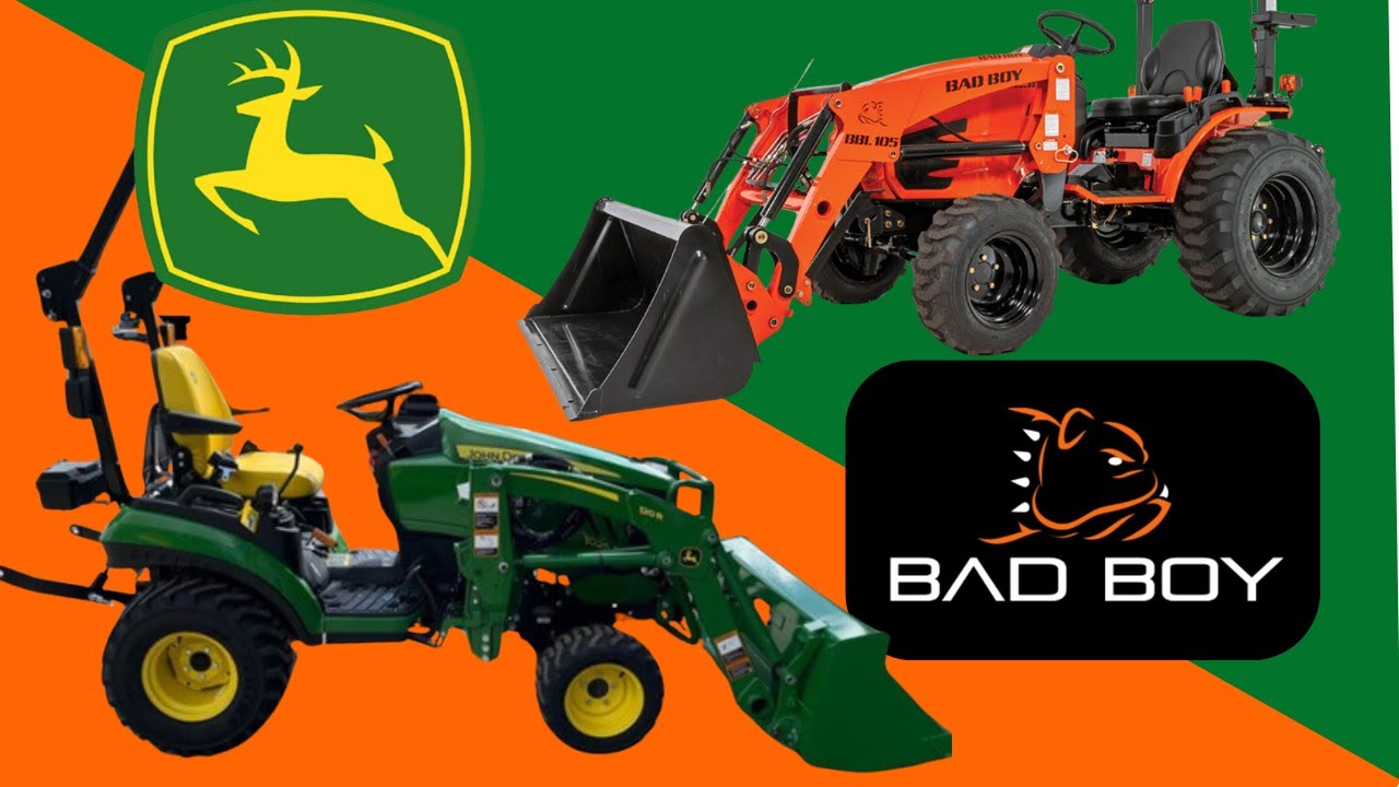 John Deere 1025R vs Bad Boy 1025H Tractor Detailed Comparison with Pricing
