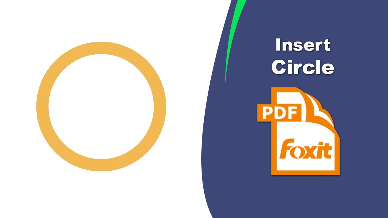 How to Quickly Add a Circle in Any PDF File in Foxit PDF Editor